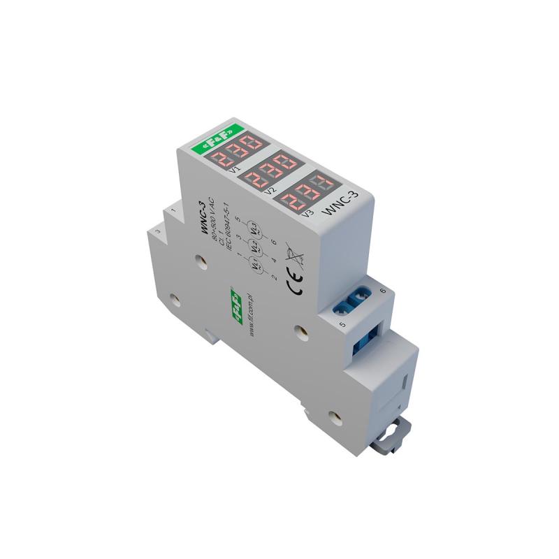 WNC-3 voltage indicator with display, 3-phase